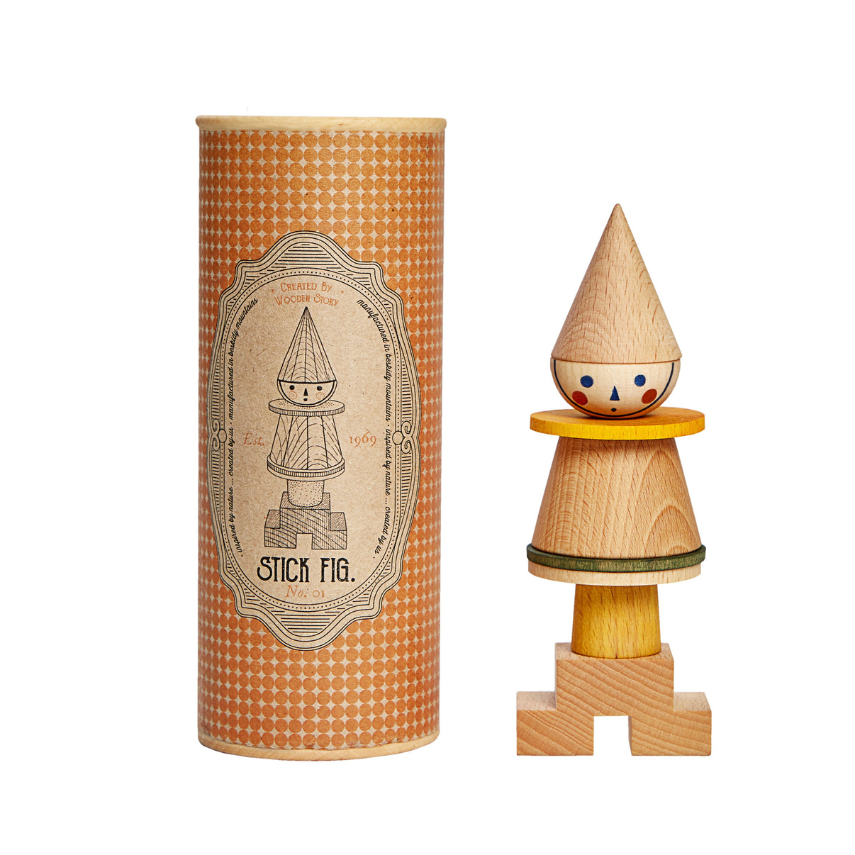 Stacking toy Stick Fig No.01 – woodenstory.com