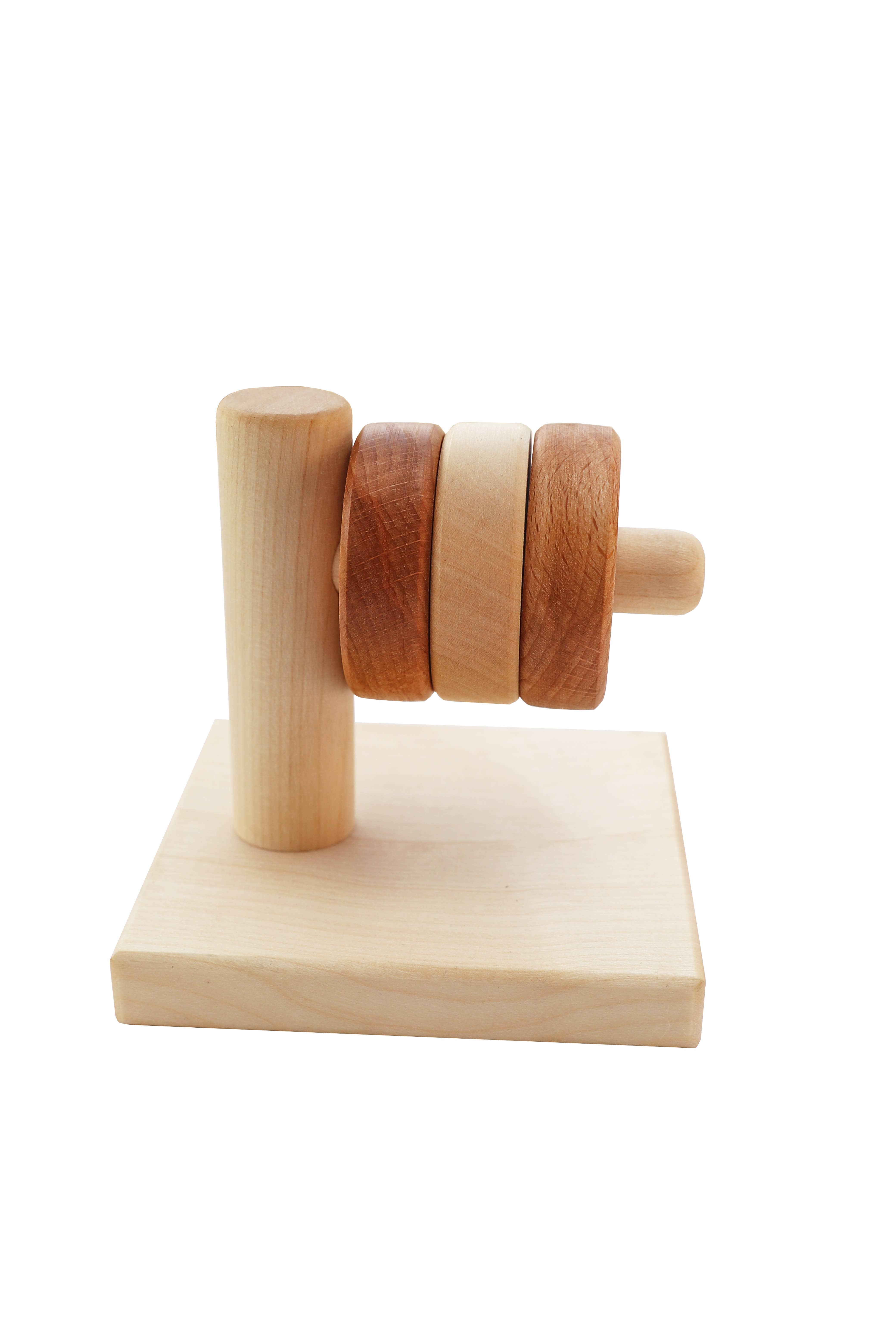 horizontal hanger - Montessori stacking toy – woodenstory.com